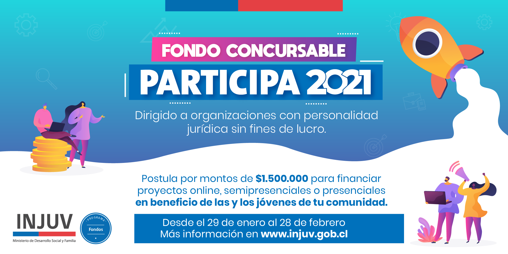 Fondo Participa 2021 | INJUV / INSTITUTO NACIONAL DE LA JUVENTUD